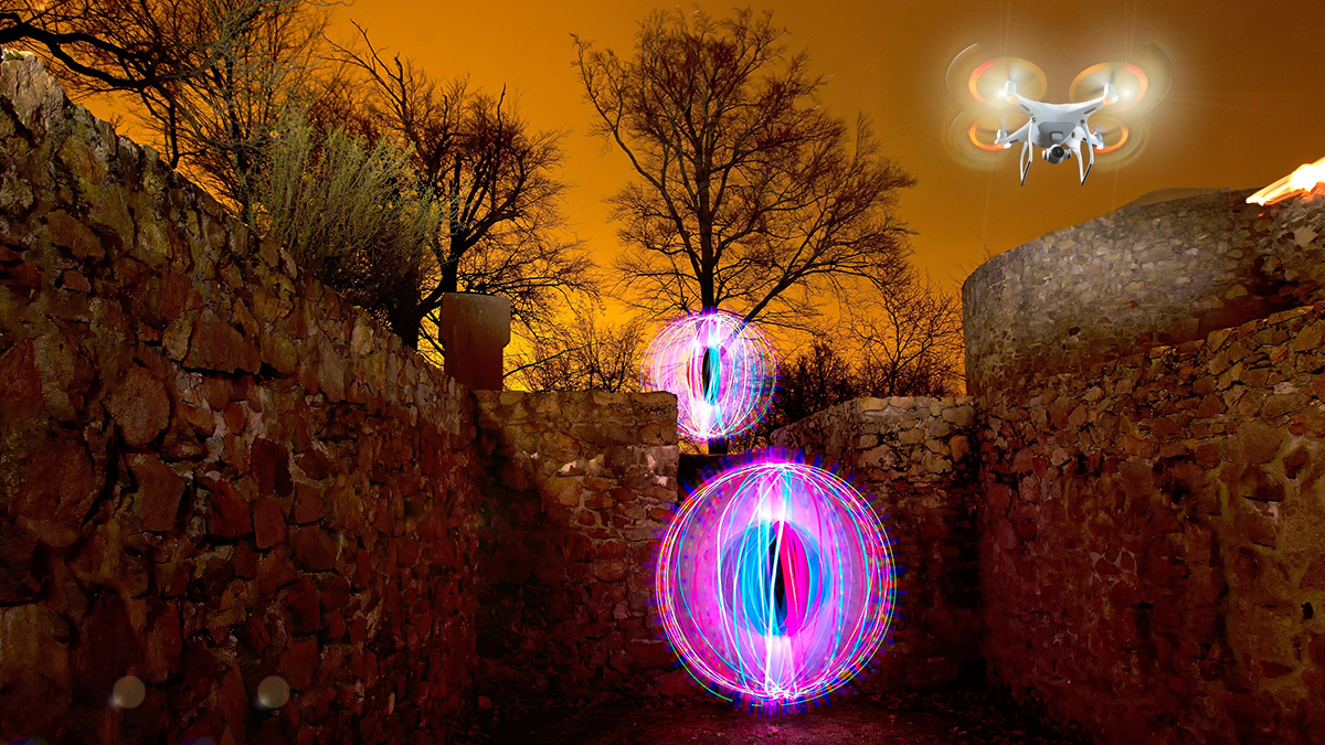 A Clash of Drones and Orbs at The Winter Solstice